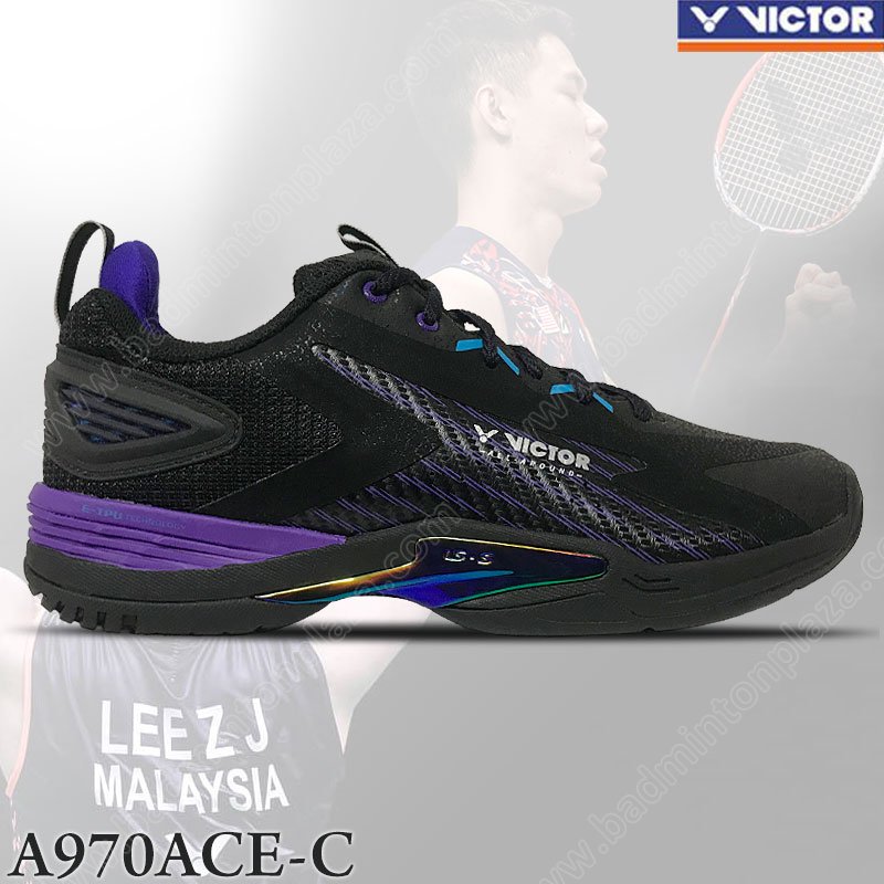 Badminton Shoes - VICTOR - PROFESSIONAL - VICTOR ALL-AROUND A970ACE Badminton Shoes Black ...