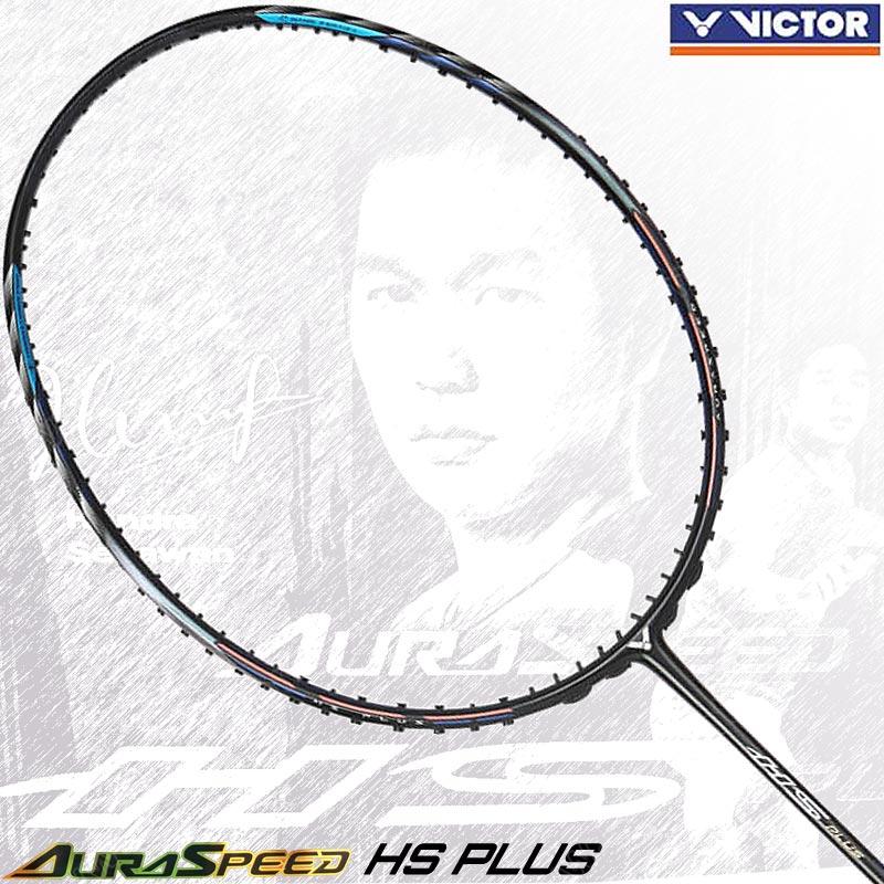 VICTOR AURASPEED HS PLUS Black (ARS-HS-PLUS-C) - Badminton Plaza Dot Com