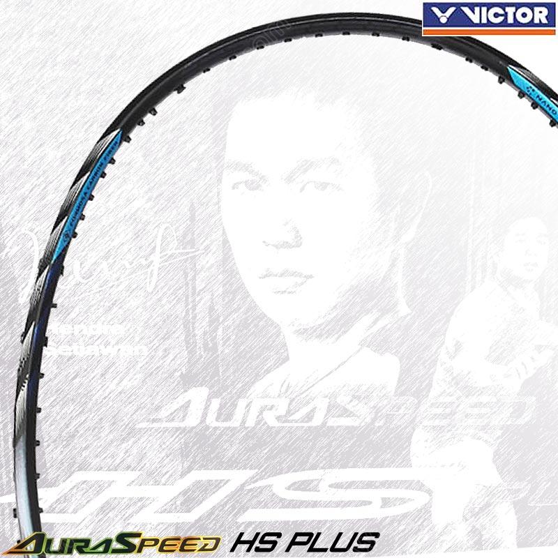 VICTOR AURASPEED HS PLUS Black (ARS-HS-PLUS-C) - Badminton Plaza Dot Com