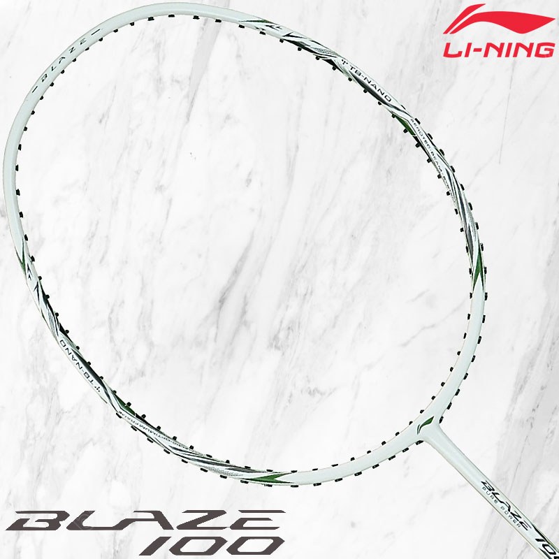 Badminton Racket - LI-NING - BLADEX - LI-NING BLAZE 100 White Free ...