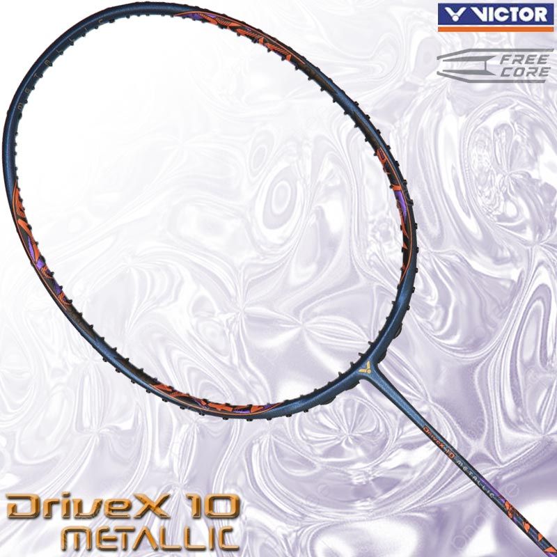 Badminton Racket - VICTOR - DRIVEX - VICTOR DriveX 10 METALLIC BLUE ...
