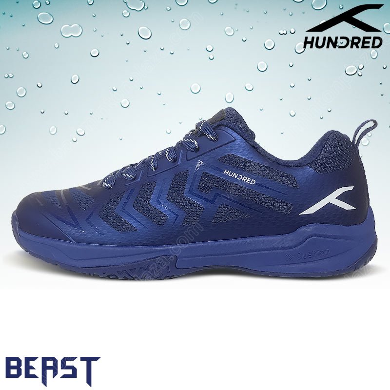 Badminton Shoes - HUNDRED - HUNDRED BEAST Training Badminton Shoes Navy ...