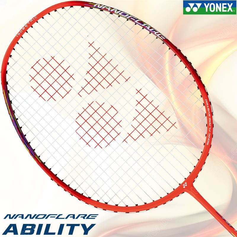 Badminton Racket - YONEX - YONEX NANOFLARE 001 ABILITY Flash Red Free! String BG65 (NF-001AEX-F ...