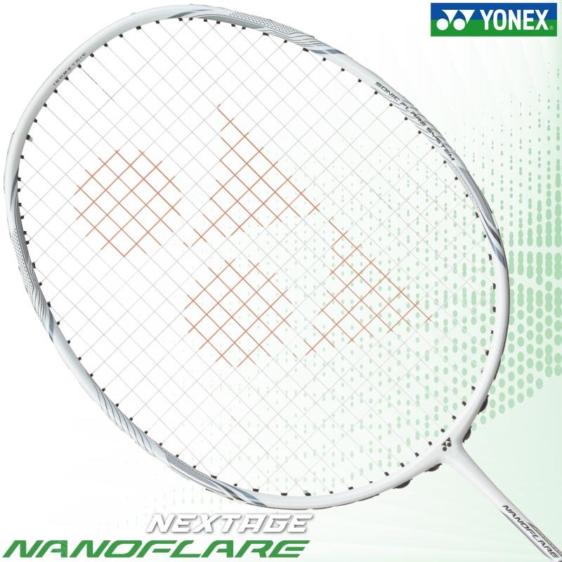 Badminton Racket - YONEX - NANOFLARE - YONEX NANOFLARE NEXTAGE White/Gray (NF-NX-WG) - Badminton ...
