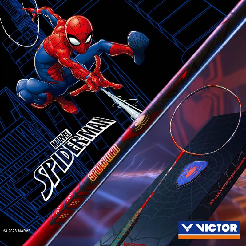 Badminton Racket - VICTOR Spider-Man Themed Limited Racket Box Set ...