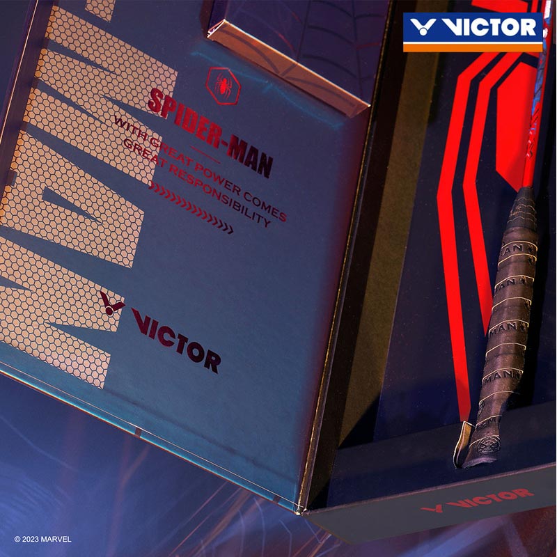 Badminton Racket - VICTOR Spider-Man Themed Limited Racket Box Set ...